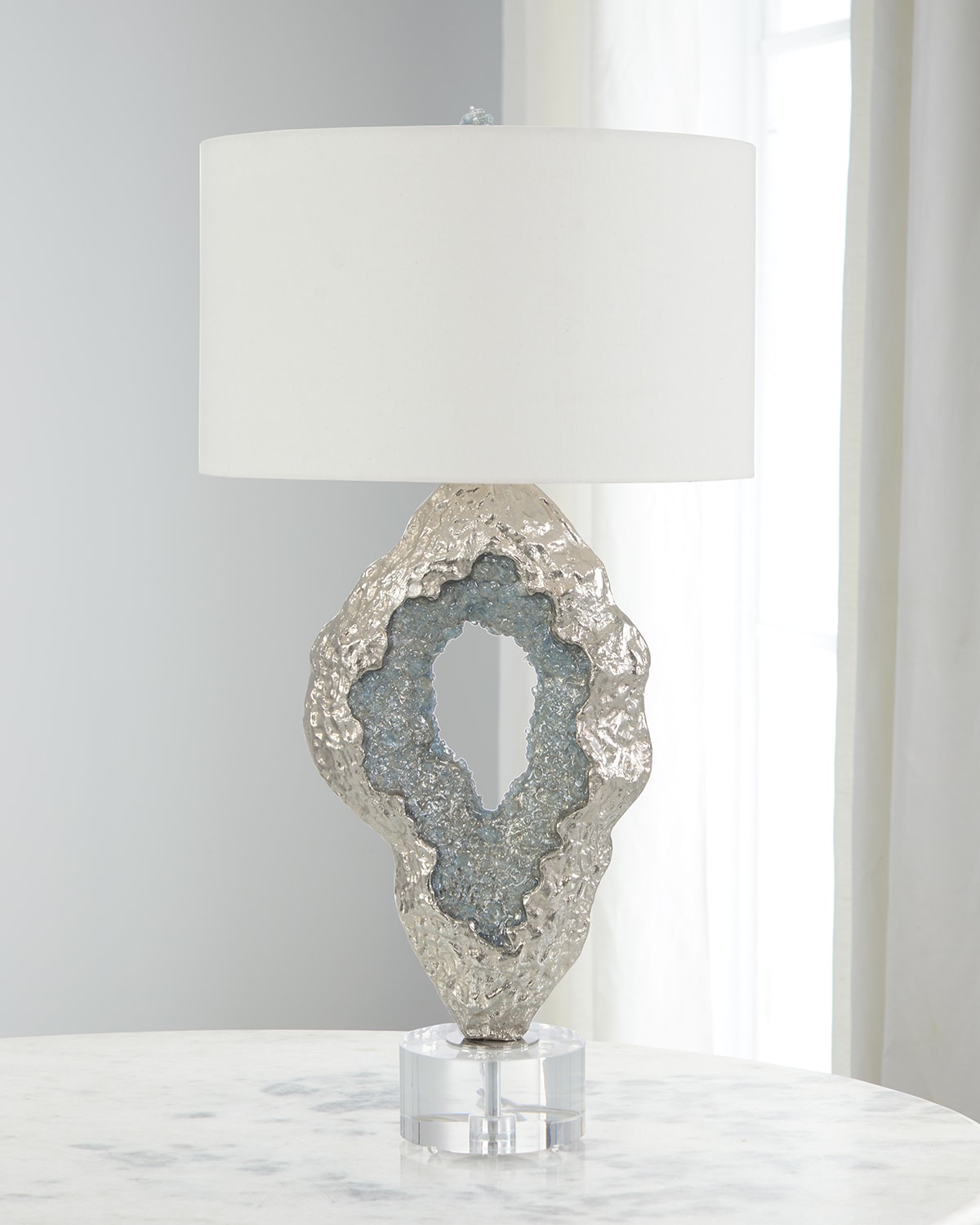 John-Richard Collection Glass Geode Table Lamp | Neiman Marcus