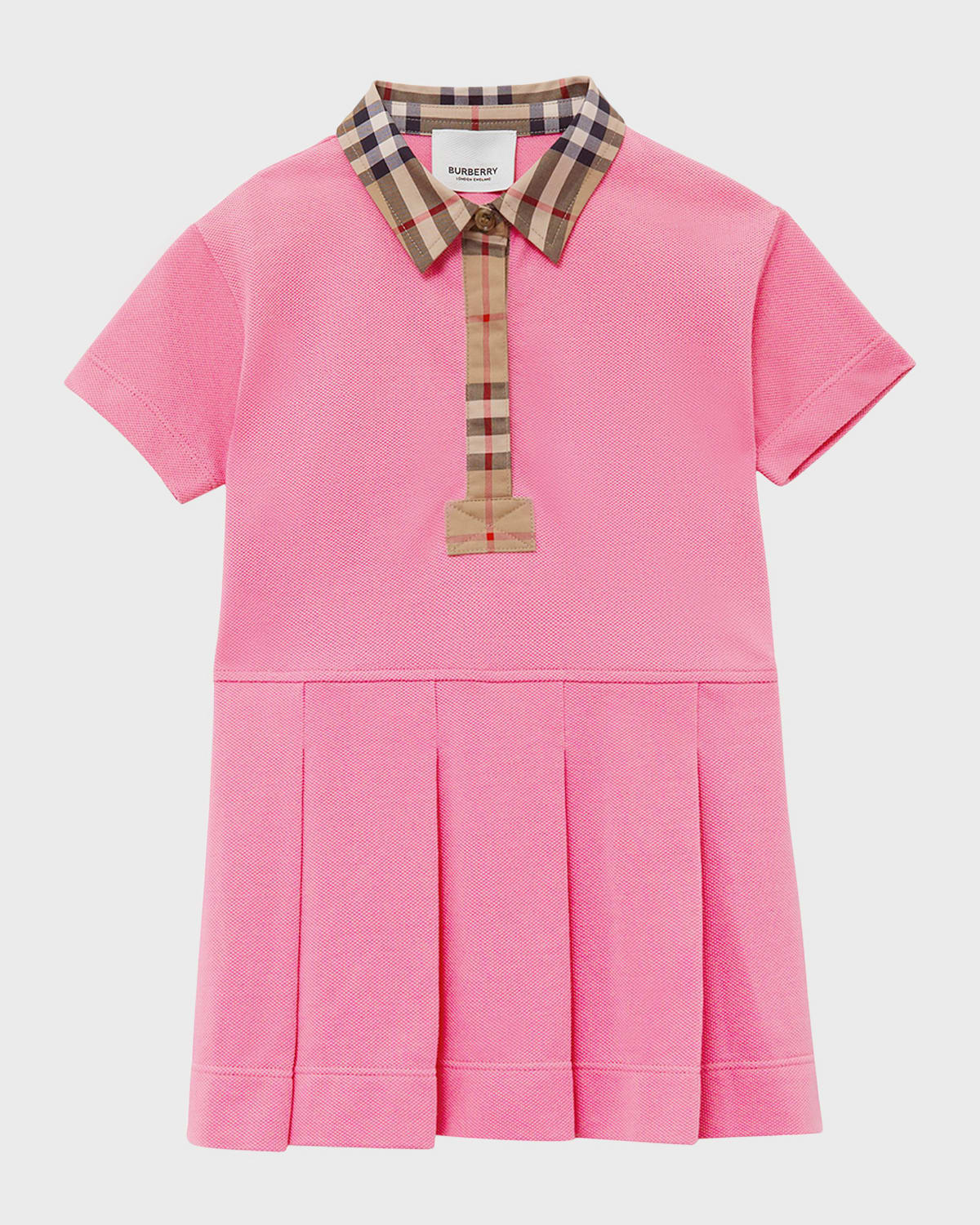 Burberry Girl's Langton Polo Dress, Size 6M-2 | Neiman Marcus