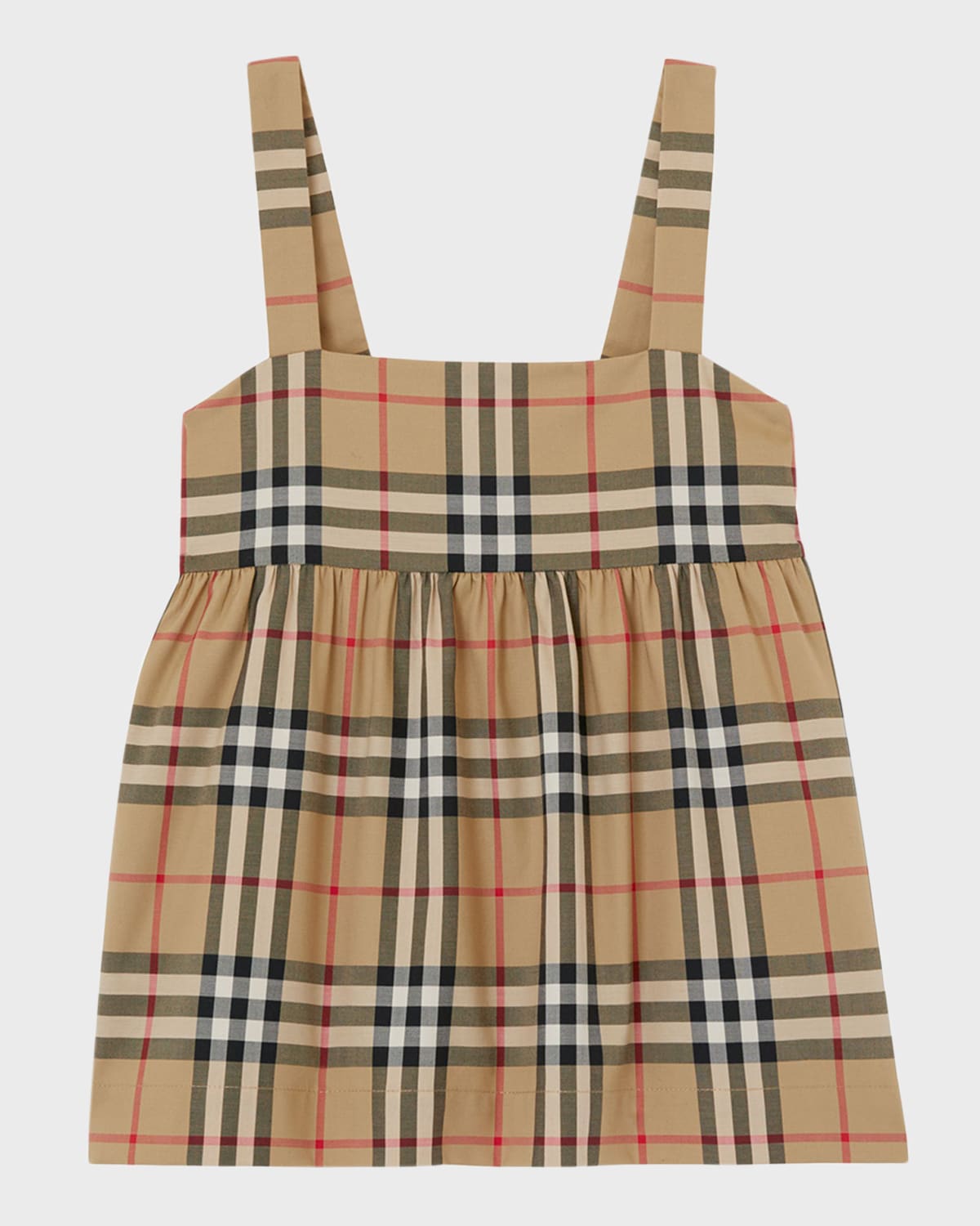 Burberry Girl's Ada Check-Print Blouse, Size 3-14 | Neiman Marcus