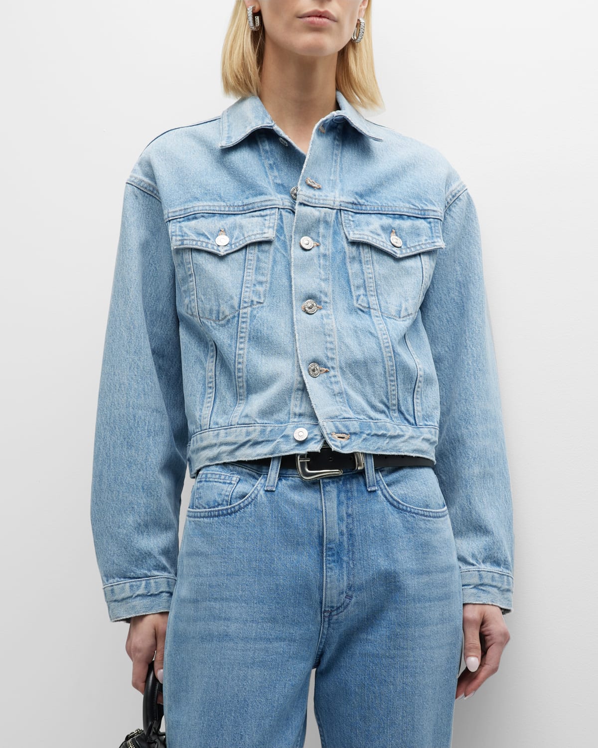 FRAME Le Vintage Denim Jacket | Neiman Marcus