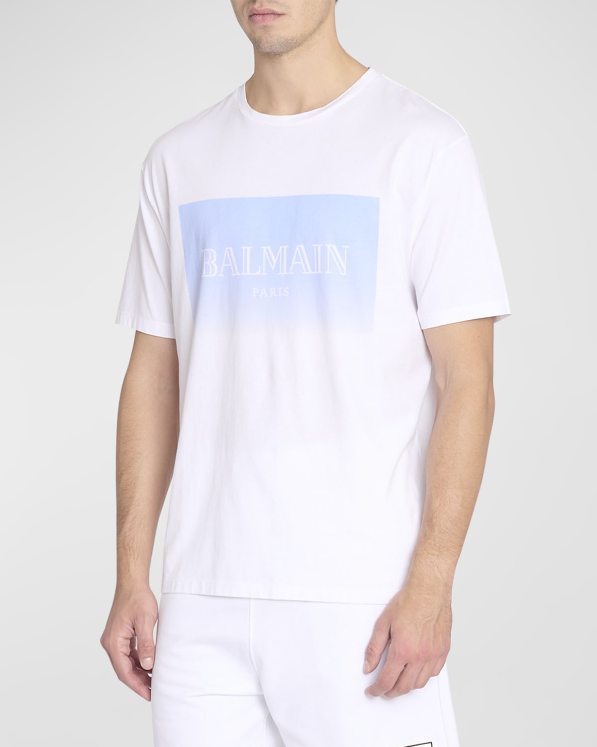 Balmain Men's Logo Crew T-Shirt | Neiman Marcus
