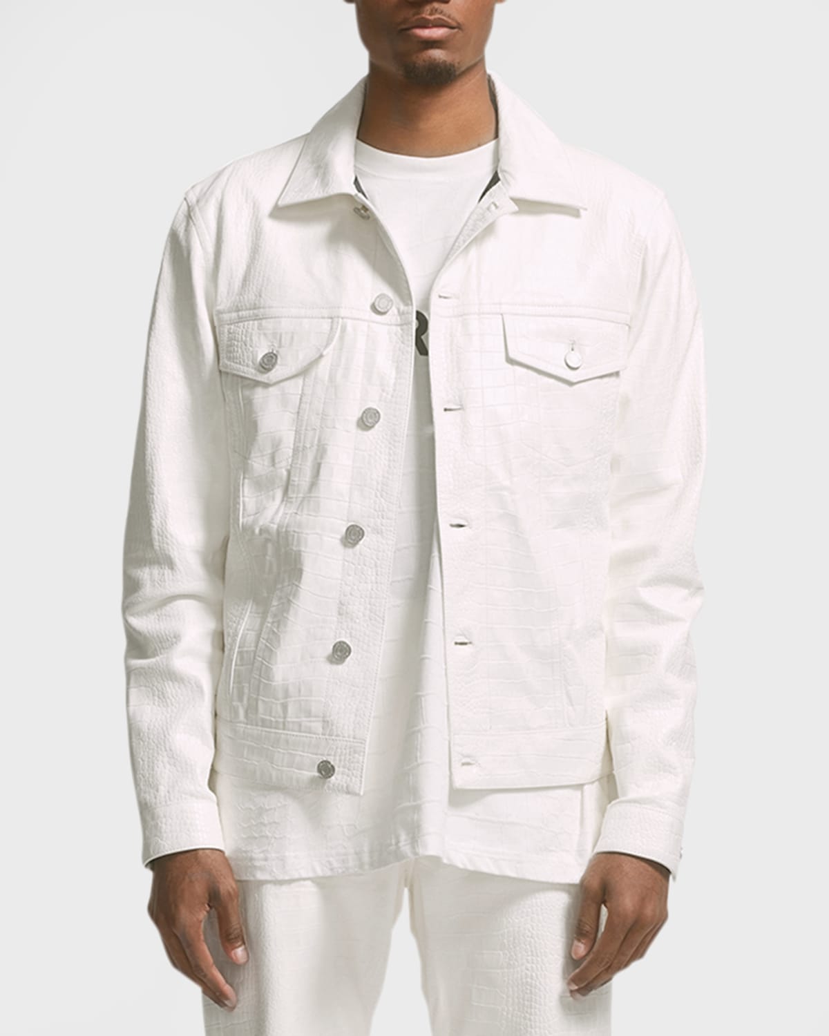 Ralph Lauren Purple Label Men's Clifton Suede Trucker Jacket | Neiman Marcus