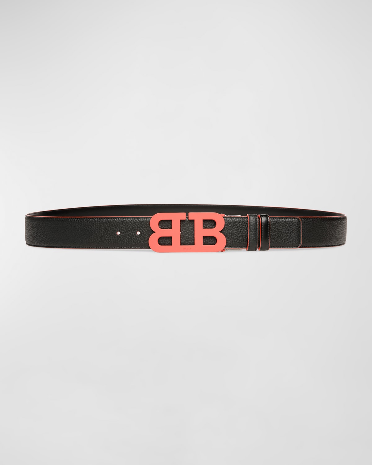 Balenciaga Men's BB-Logo Leather Belt | Neiman Marcus