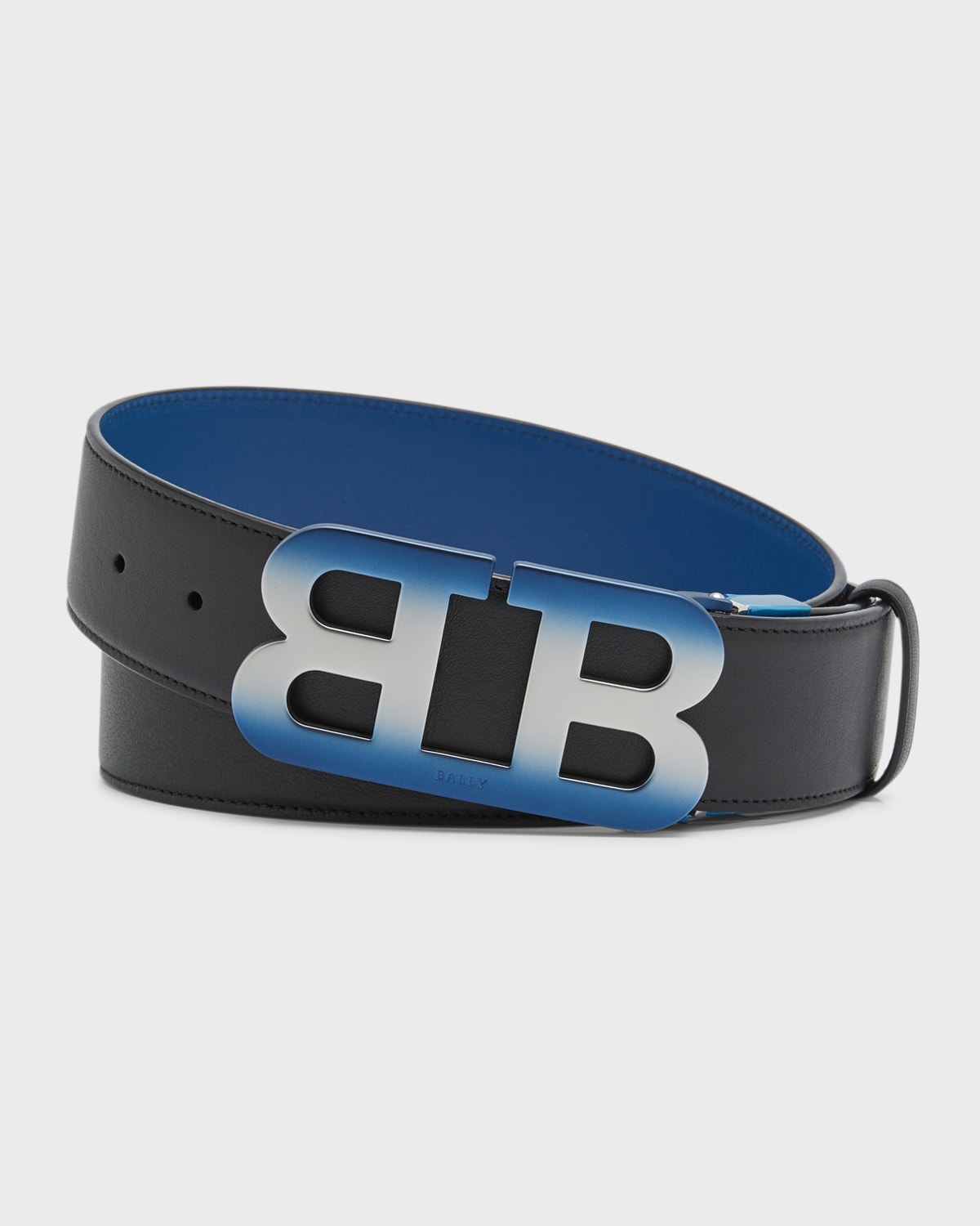 Balenciaga Men's BB-Logo Leather Belt | Neiman Marcus