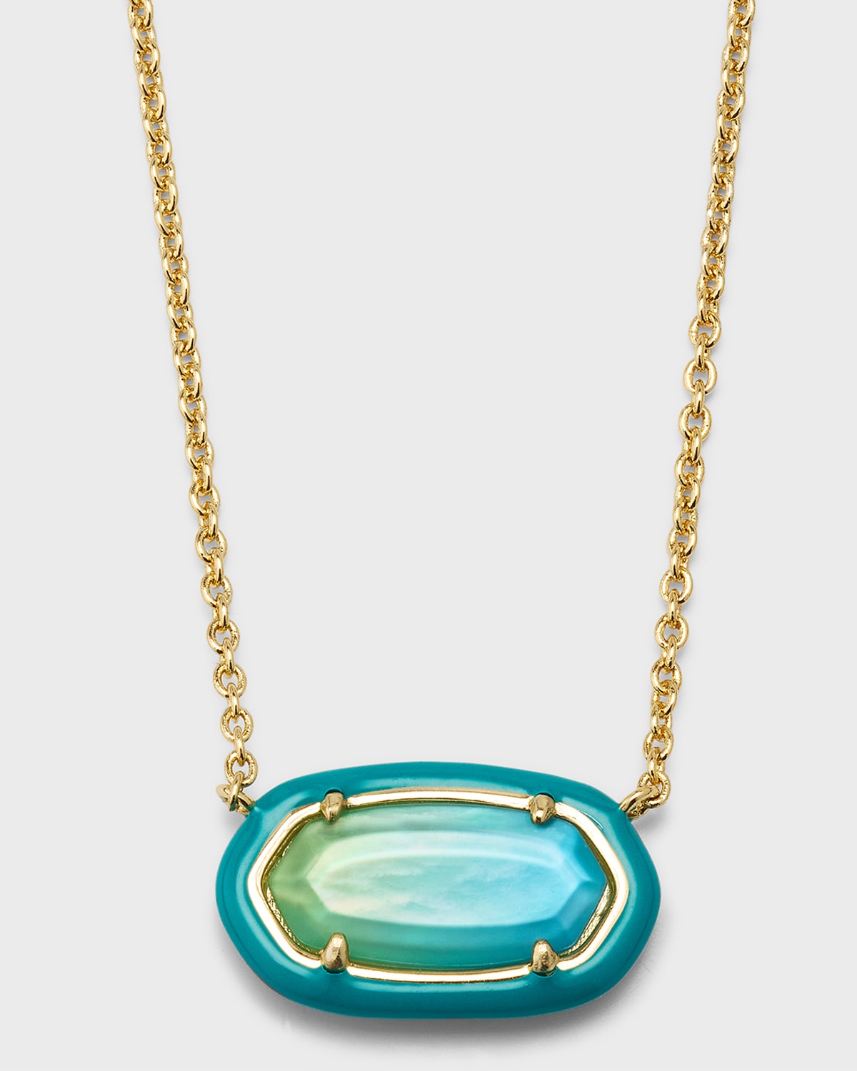 Kendra Scott Elisa 14k Gold Diamond Pendant Necklace | Neiman Marcus