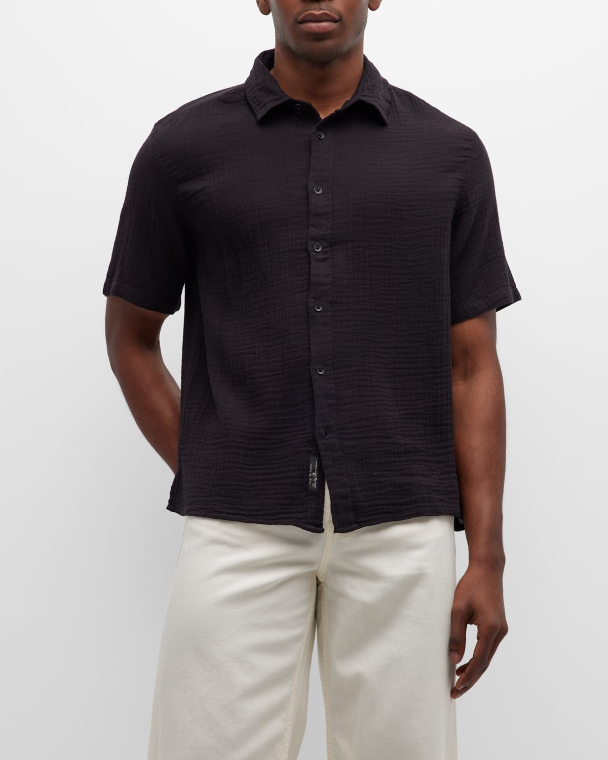Rag & Bone Men's Dalton Cupro-Blend Sport Shirt | Neiman Marcus