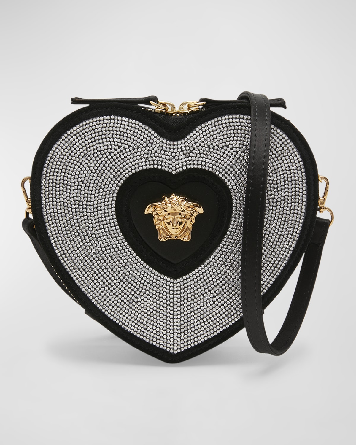 Versace Girl's Medusa Head Heart Shaped Bag | Neiman Marcus