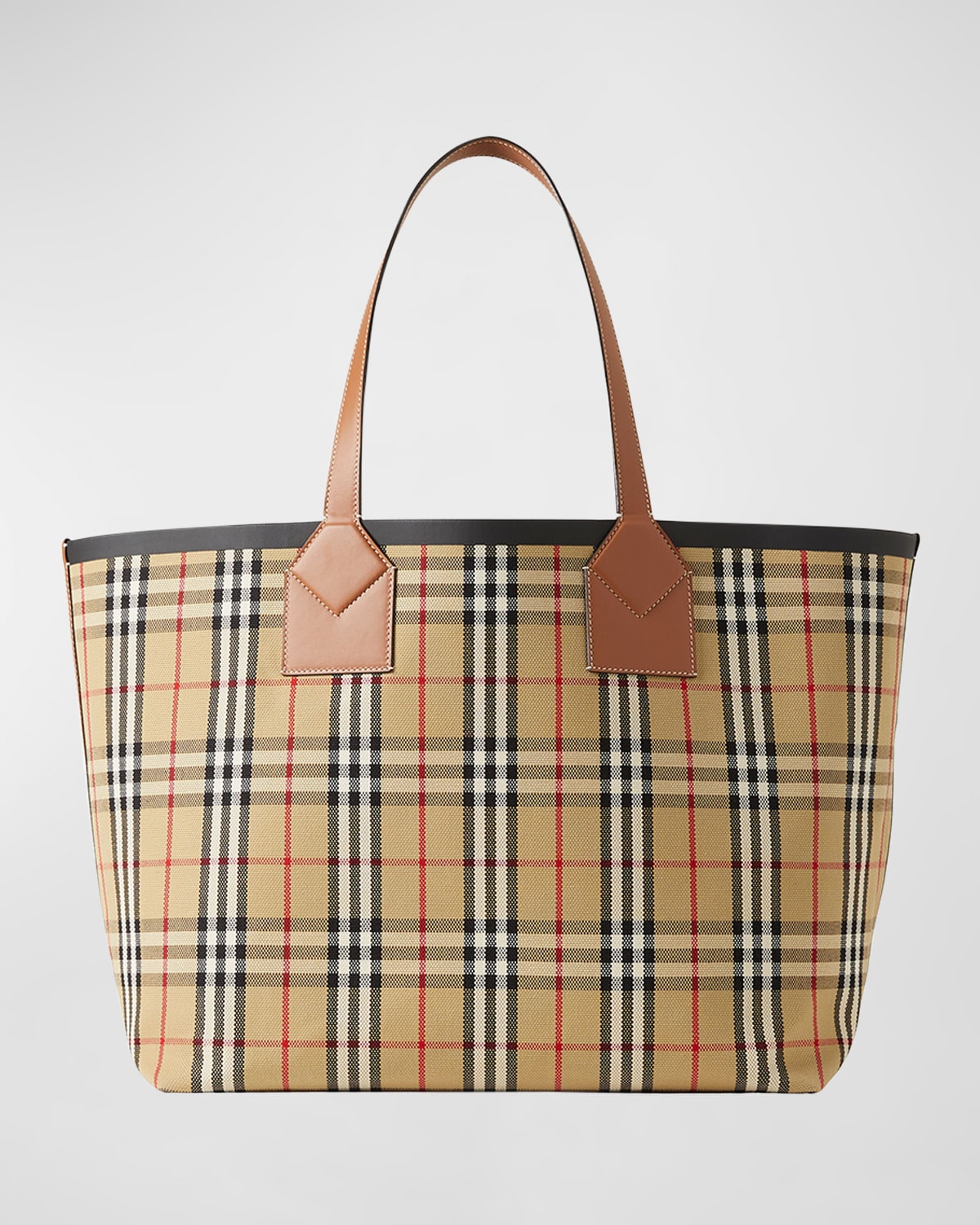 Burberry Heritage Medium Check Tote Bag | Neiman Marcus