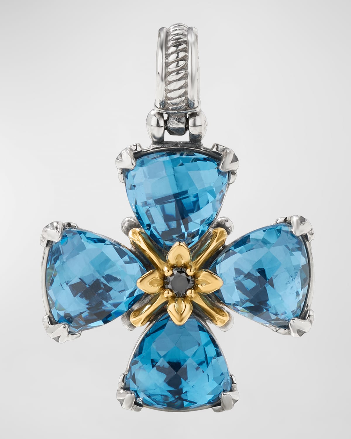 Konstantino 18k Gold Blue Spinel Earrings | Neiman Marcus