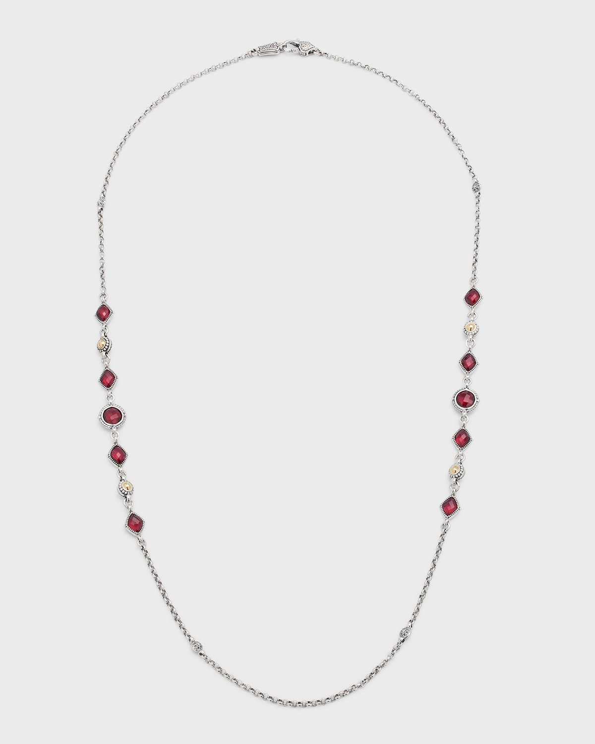 Konstantino 18K Gold and Sterling Silver Blue Spinel Necklace | Neiman ...
