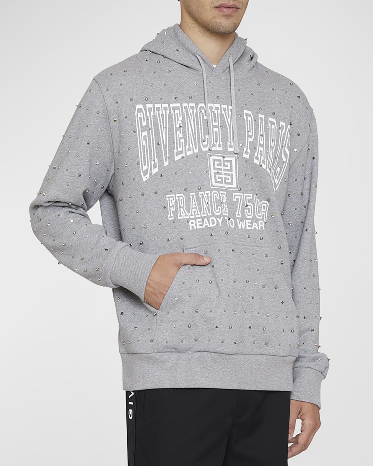 Givenchy Men's Classic-Fit Logo Hoodie | Neiman Marcus