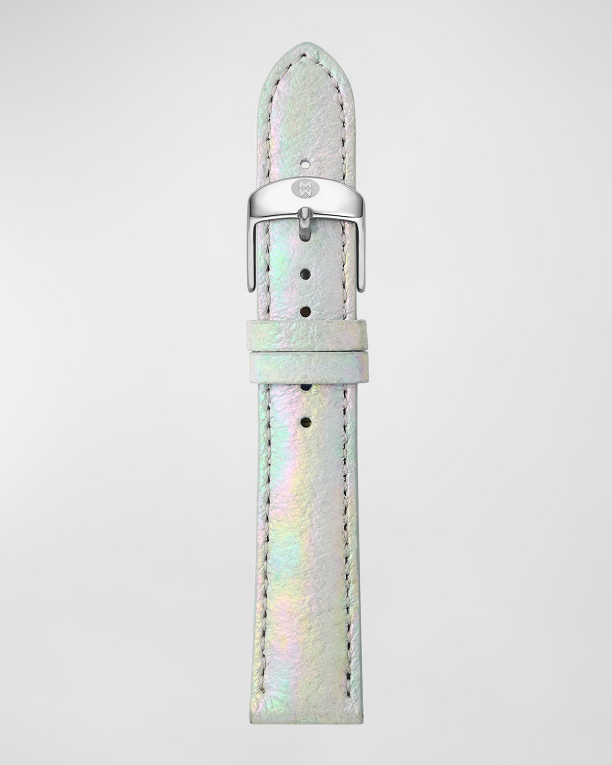 MICHELE 16mm Iridescent Calf Leather Watch Strap | Neiman Marcus