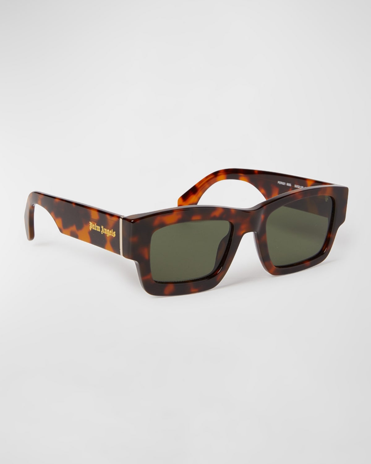 Palm Angels Raymond Havana Square Acetate Sunglasses | Neiman Marcus