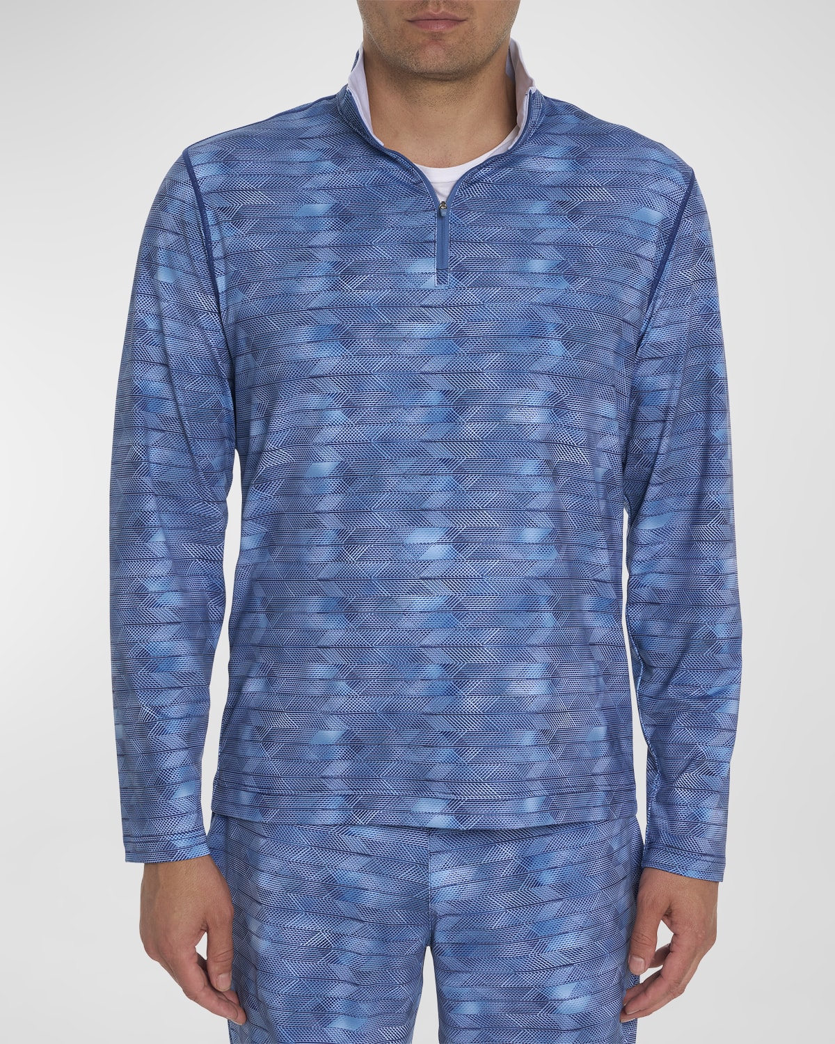 Robert Graham Men's Polaris Quarter-Zip Sweater | Neiman Marcus