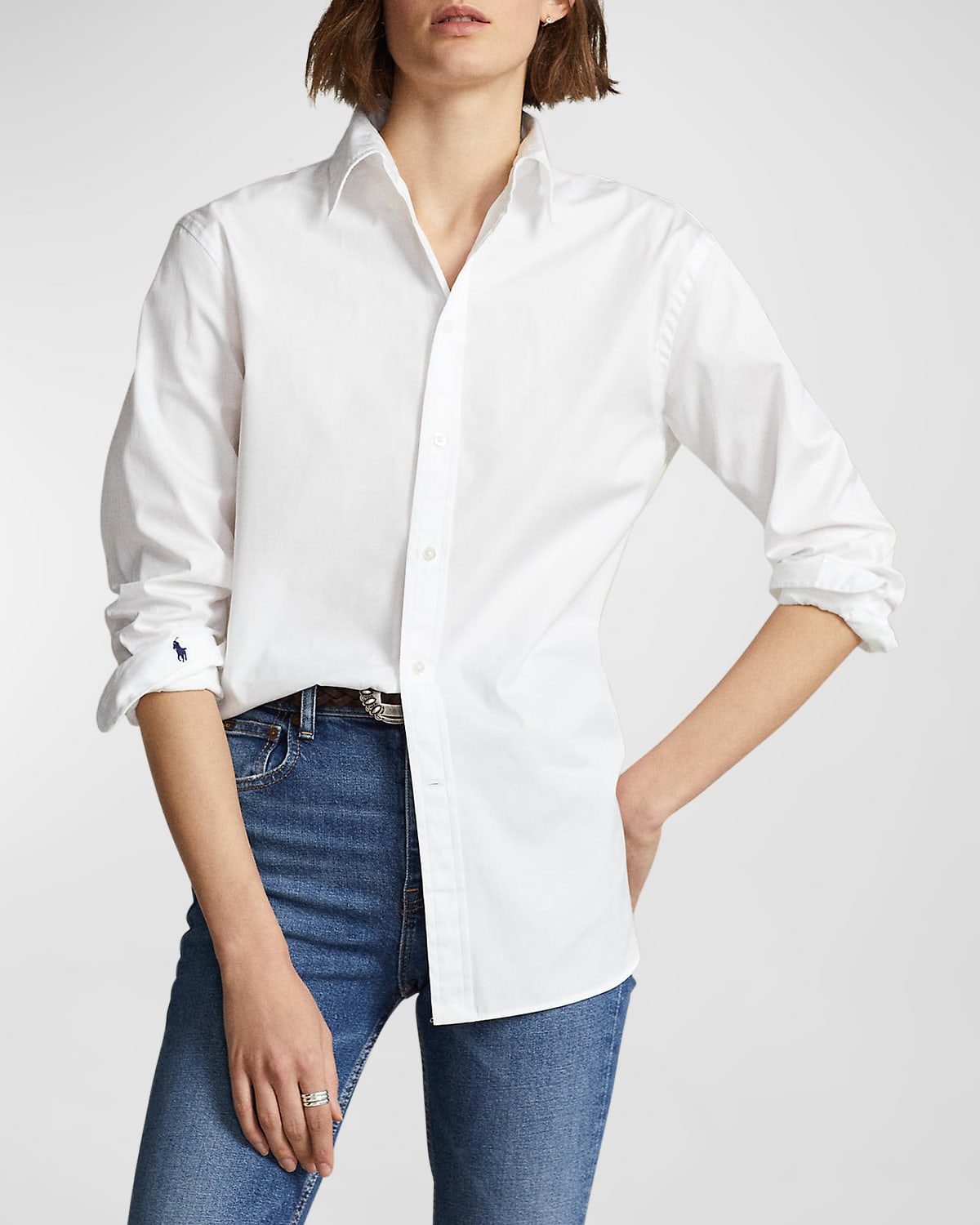 Polo Ralph Lauren Relaxed-Fit Striped Cotton Shirt | Neiman Marcus
