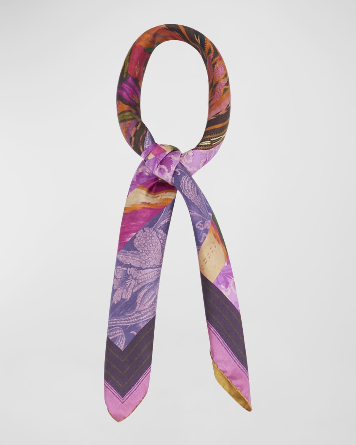 St. Piece Stephanie Floral Silk Square Scarf | Neiman Marcus