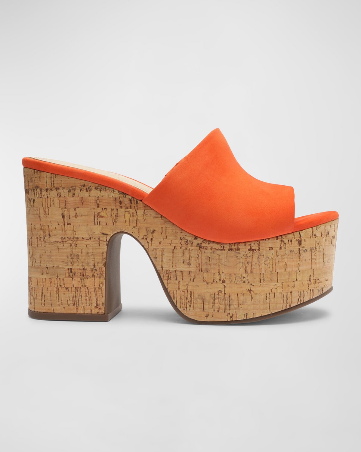 Schutz Dalle Clear Platform Slide Sandals | Neiman Marcus