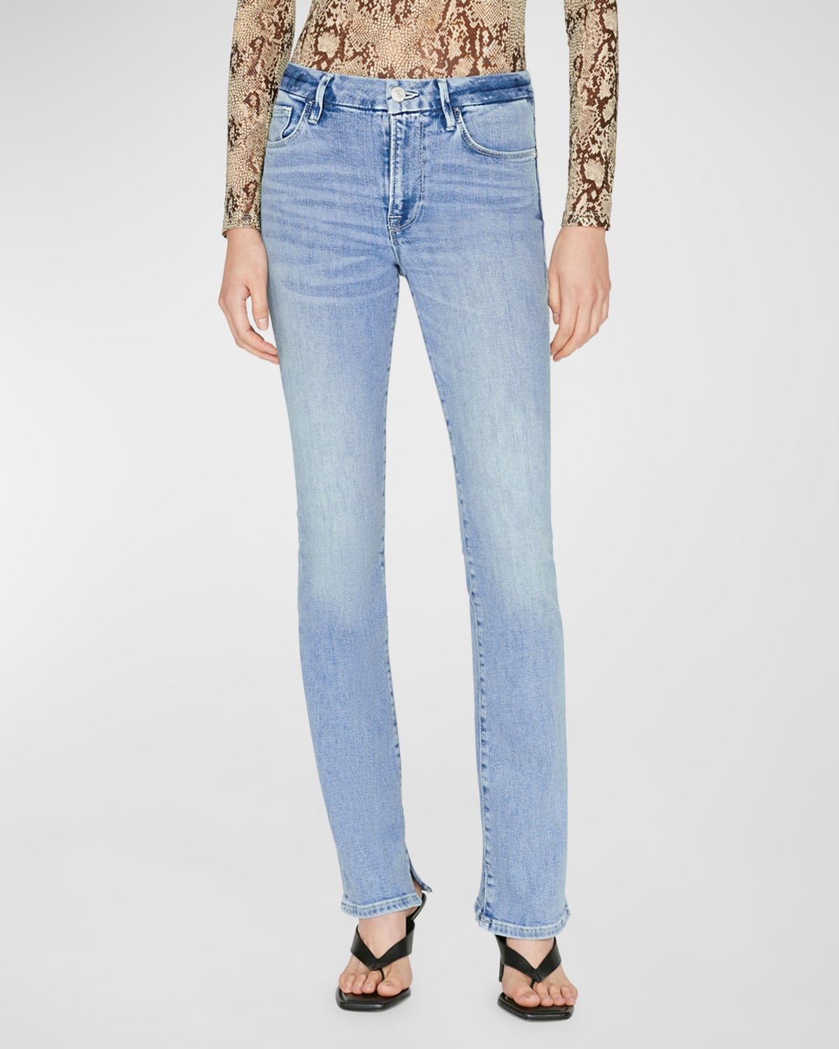 FRAME Le Crop Mini Boot Jeans | Neiman Marcus