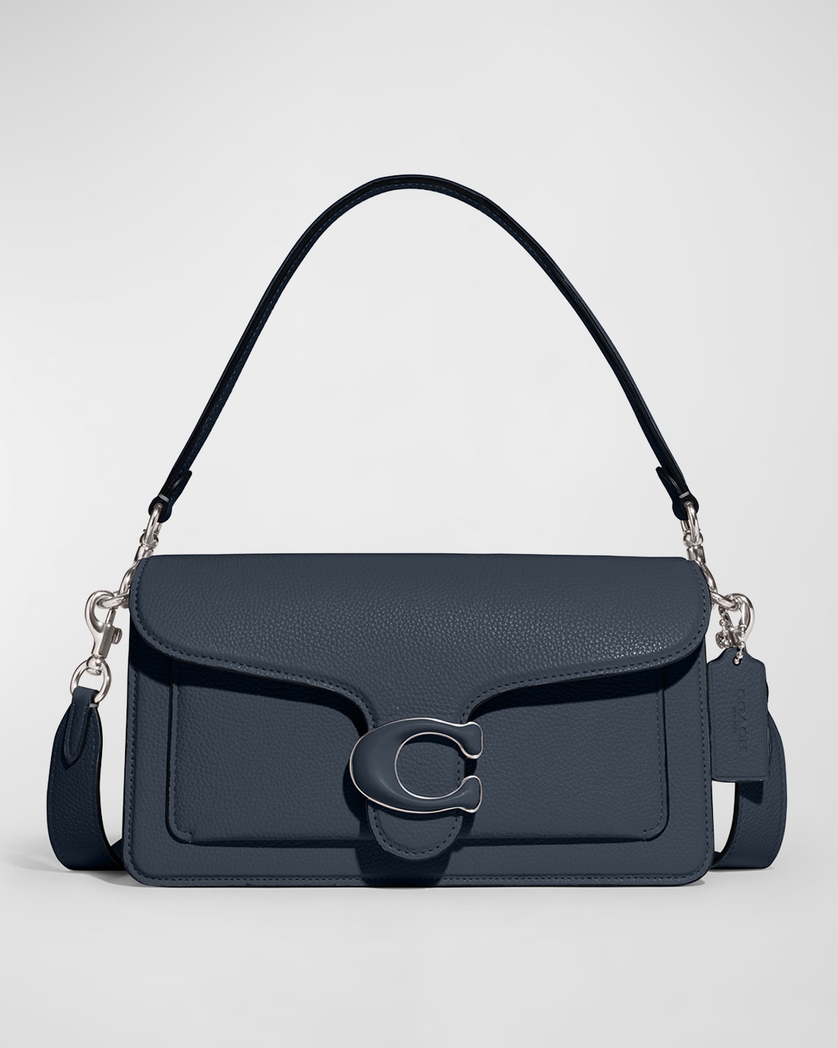 Coach Tabby Flap Mix Leather Shoulder Bag | Neiman Marcus