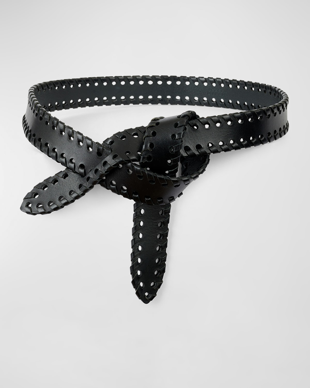 Isabel Marant Lecce Leather Pull-Through Belt | Neiman Marcus