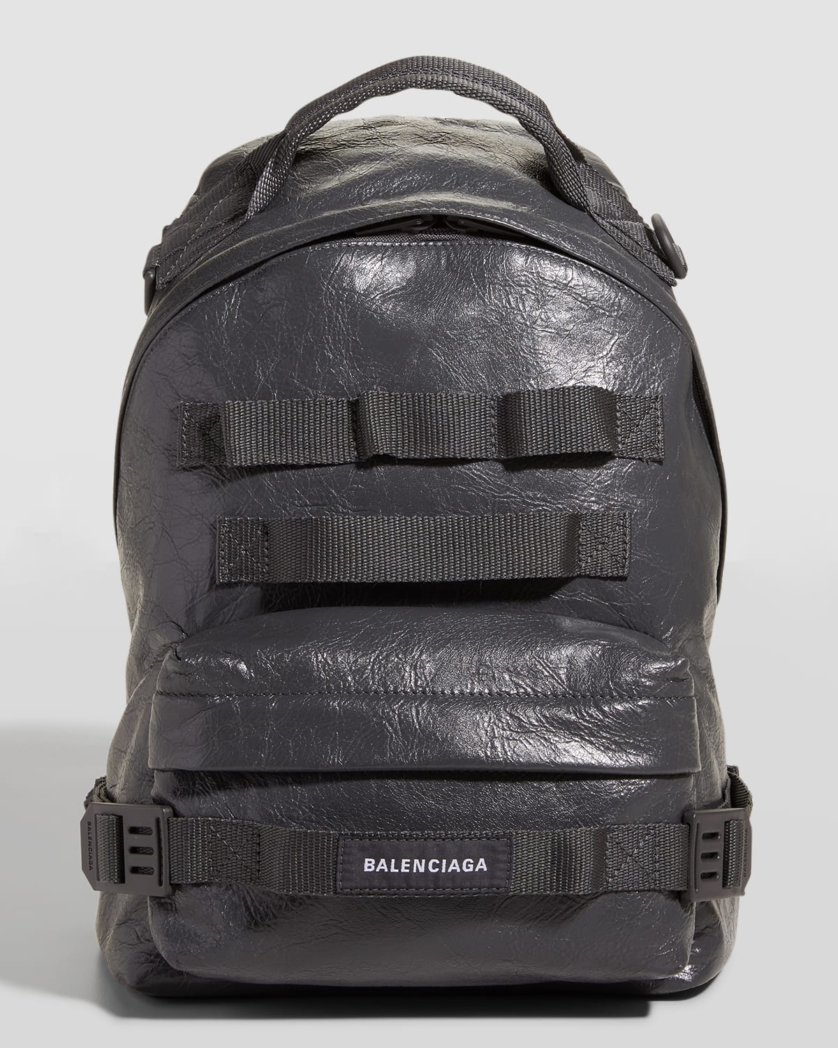 Balenciaga Men's Explorer Leather Backpack | Neiman Marcus