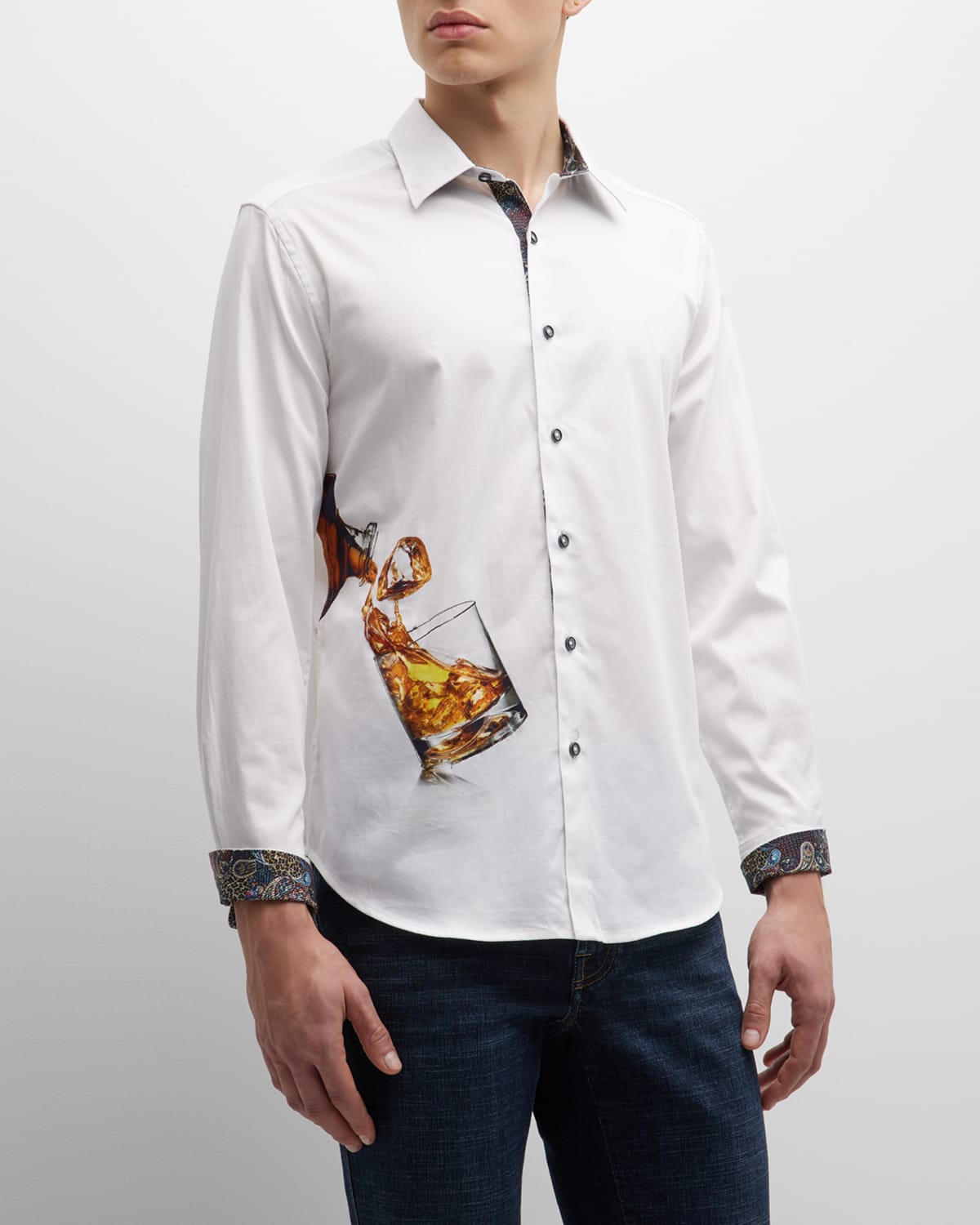 Robert Graham Men's Boom Boom Cotton-Stretch Sport Shirt | Neiman Marcus