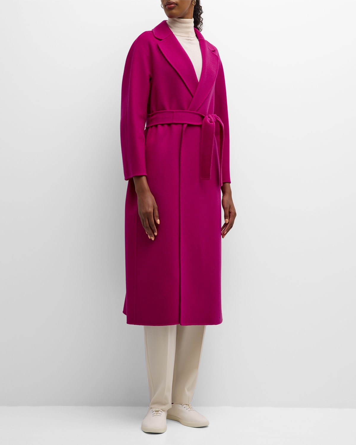Max Mara Nizza Belted Wool Coat | Neiman Marcus
