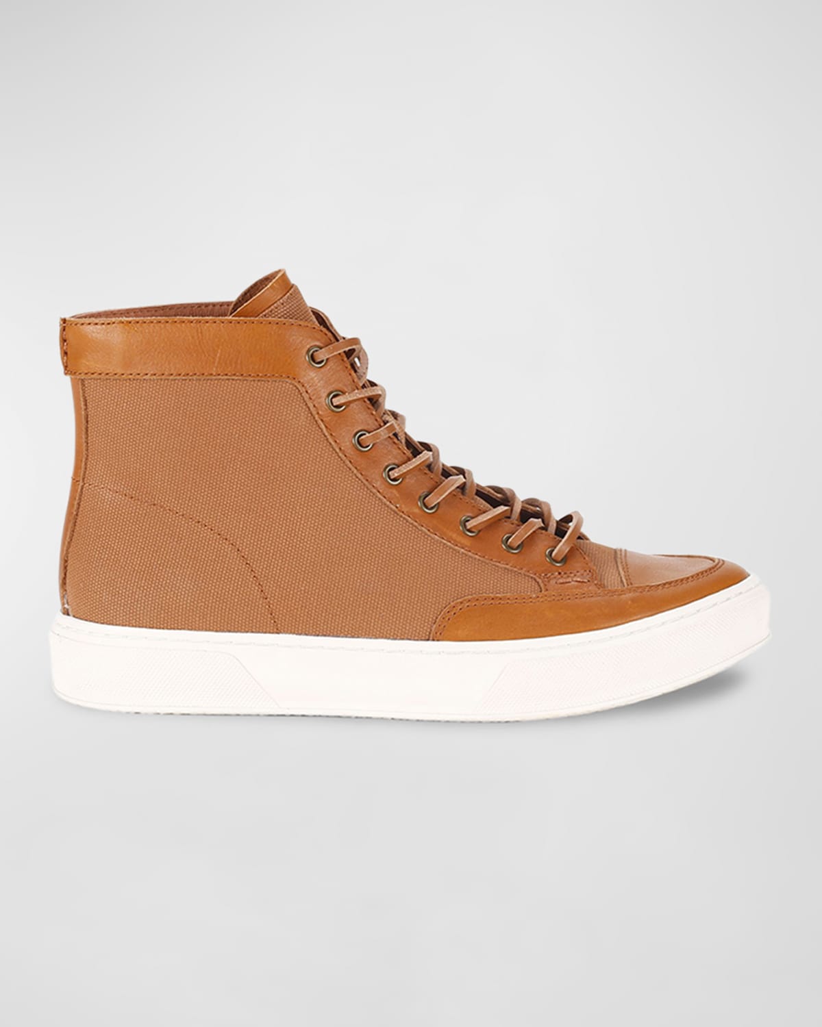 Frye Men's Hoyt Leather Mid-Top Sneakers | Neiman Marcus