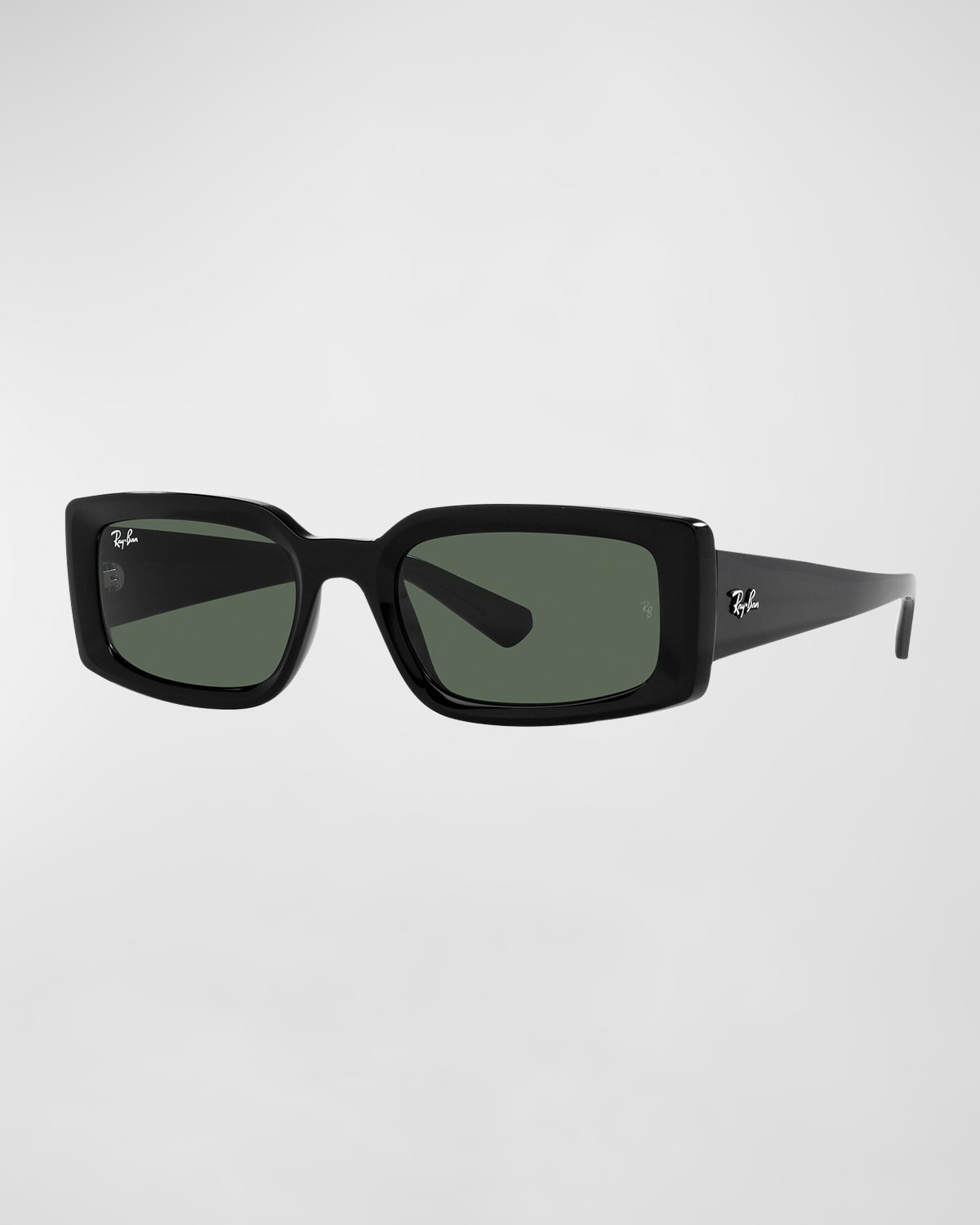 Ferragamo Monochrome Rectangle Plastic Sunglasses | Neiman Marcus