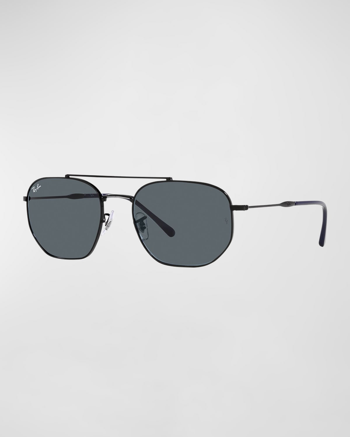 Ray-Ban Men's Double-Bridge Round Metal Sunglasses | Neiman Marcus