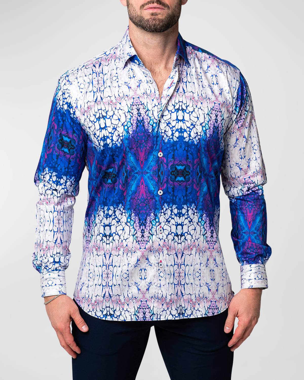 Maceoo Men's Fibonacci Sleeknav Sport Shirt | Neiman Marcus