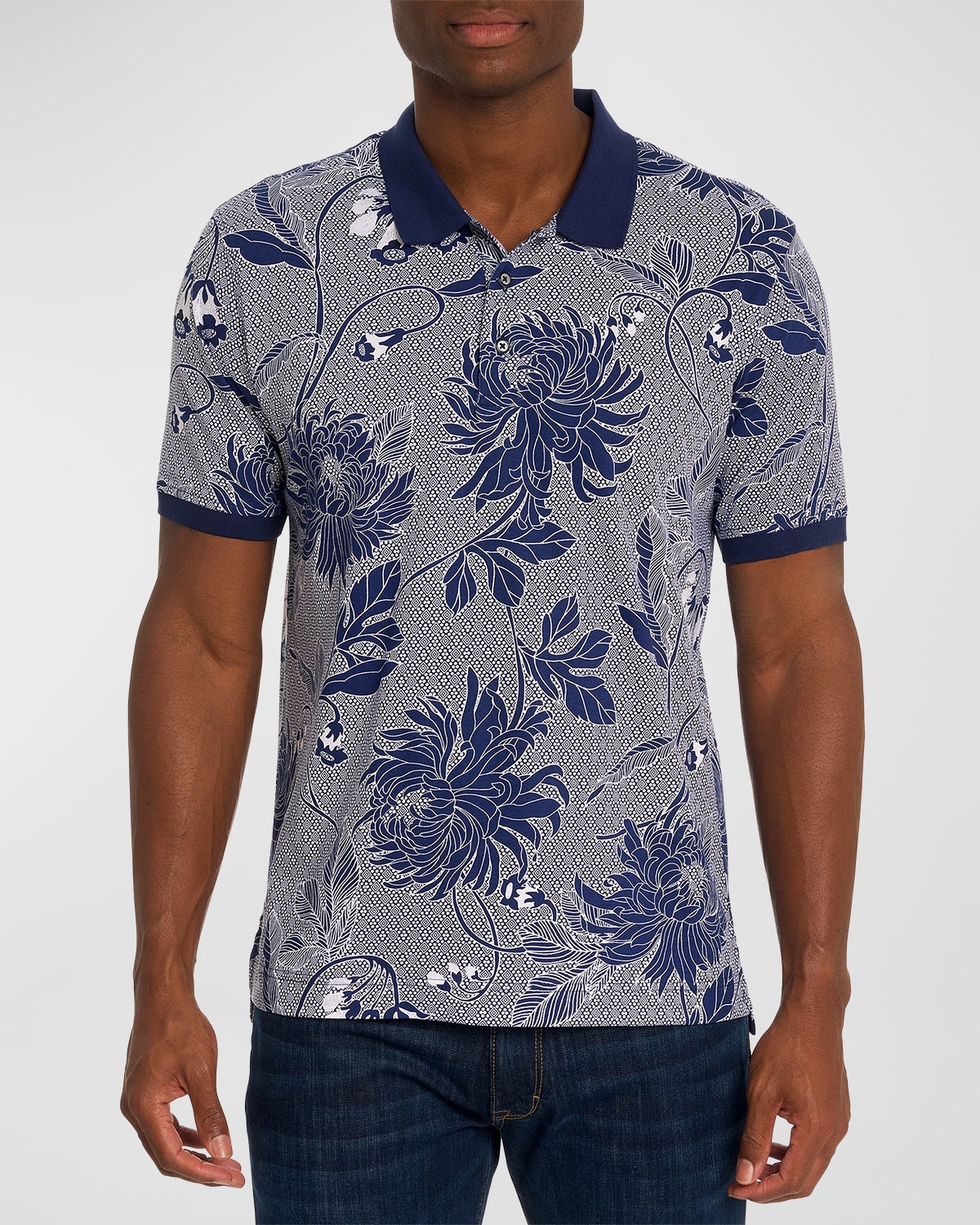 Robert Graham Men's Radical Knit Polo Shirt | Neiman Marcus