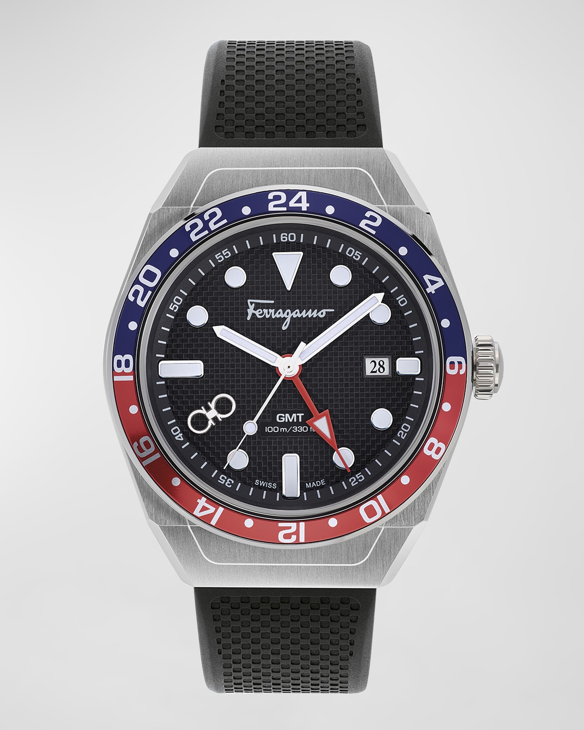 Ferragamo Men's Urban Chronograph Silicone Strap Watch, 43mm | Neiman ...