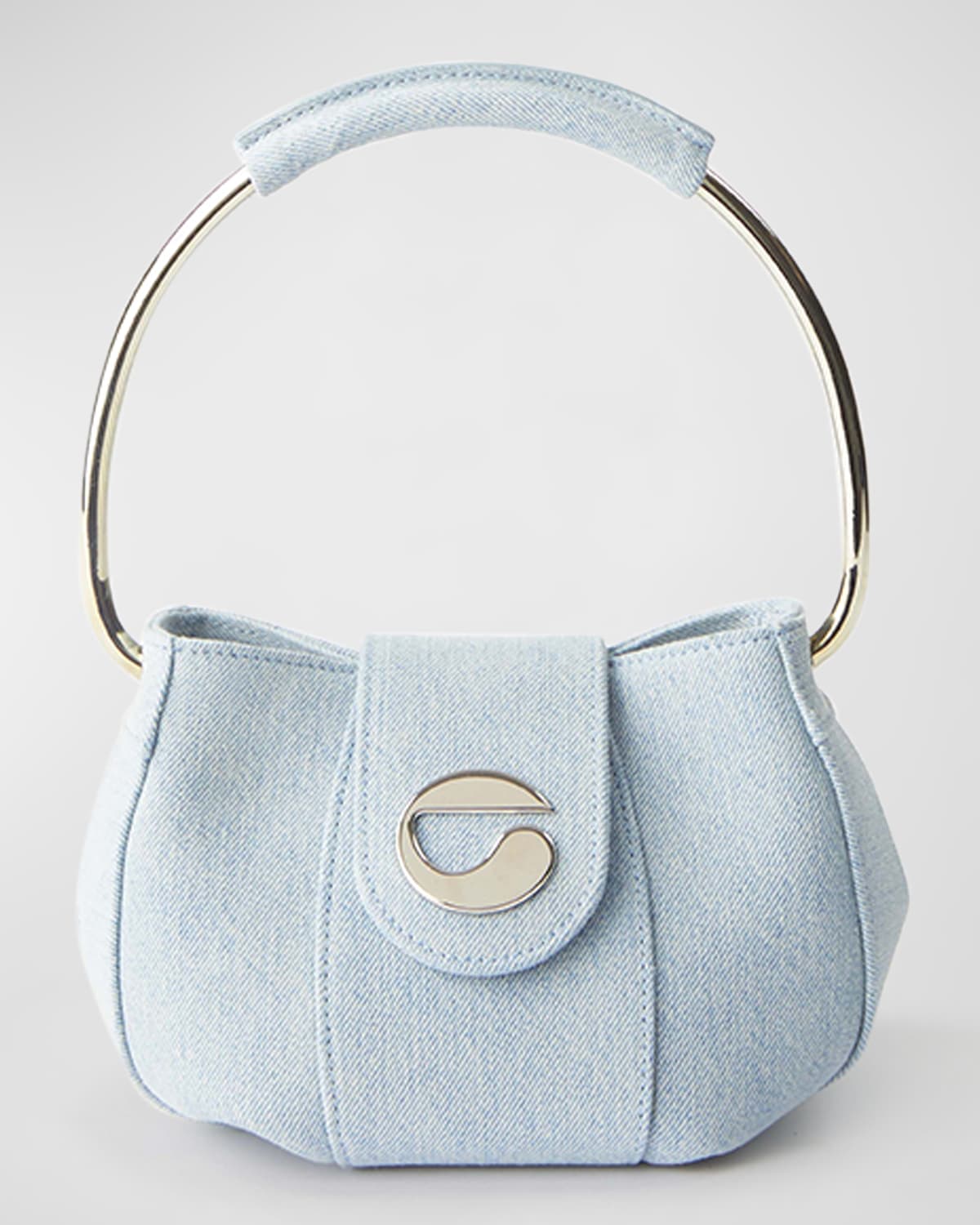 Coperni Origami Denim Top-Handle Bag | Neiman Marcus