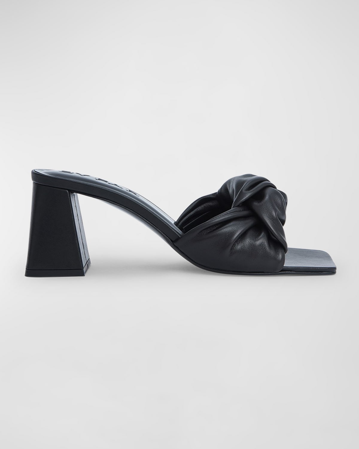 BY FAR Lamar Metallic Twist Mule Sandals | Neiman Marcus