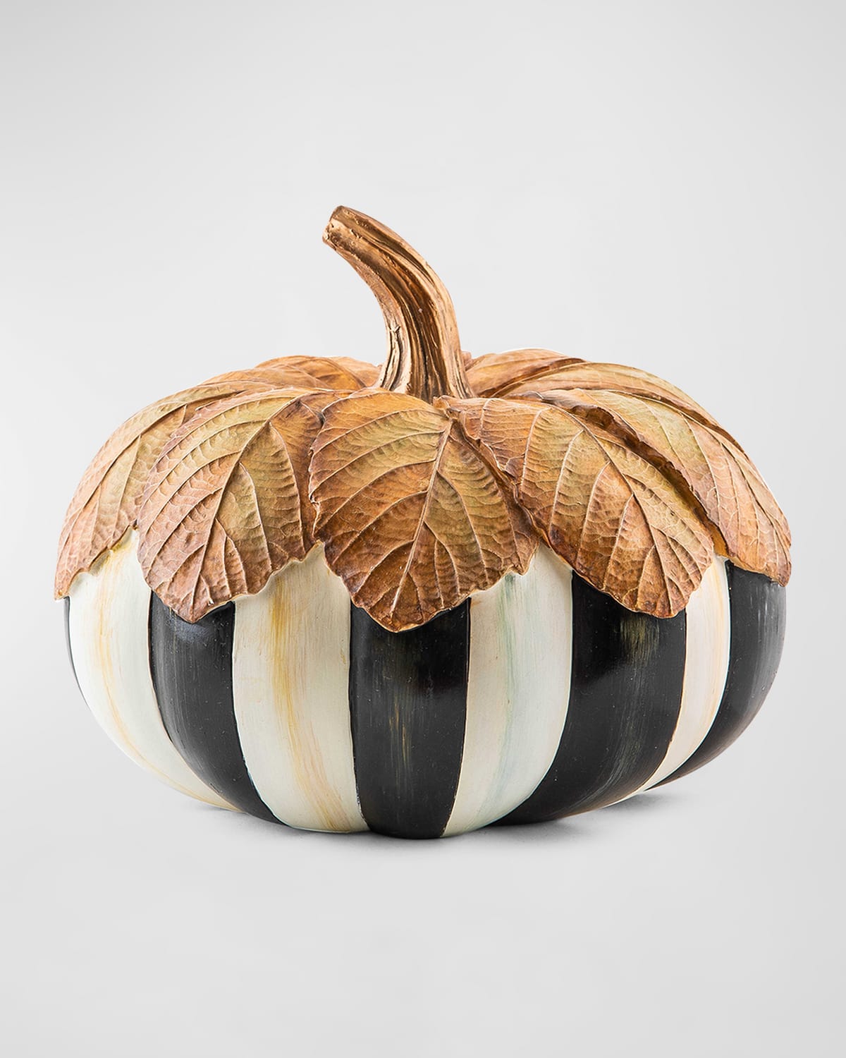 MacKenzie-Childs Courtly Check Squashed Glossy Pumpkin, Medium | Neiman ...