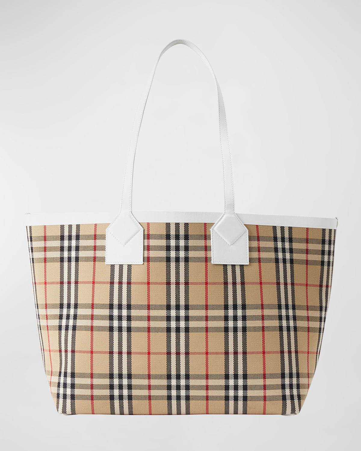 Burberry Heritage Medium Check Tote Bag | Neiman Marcus