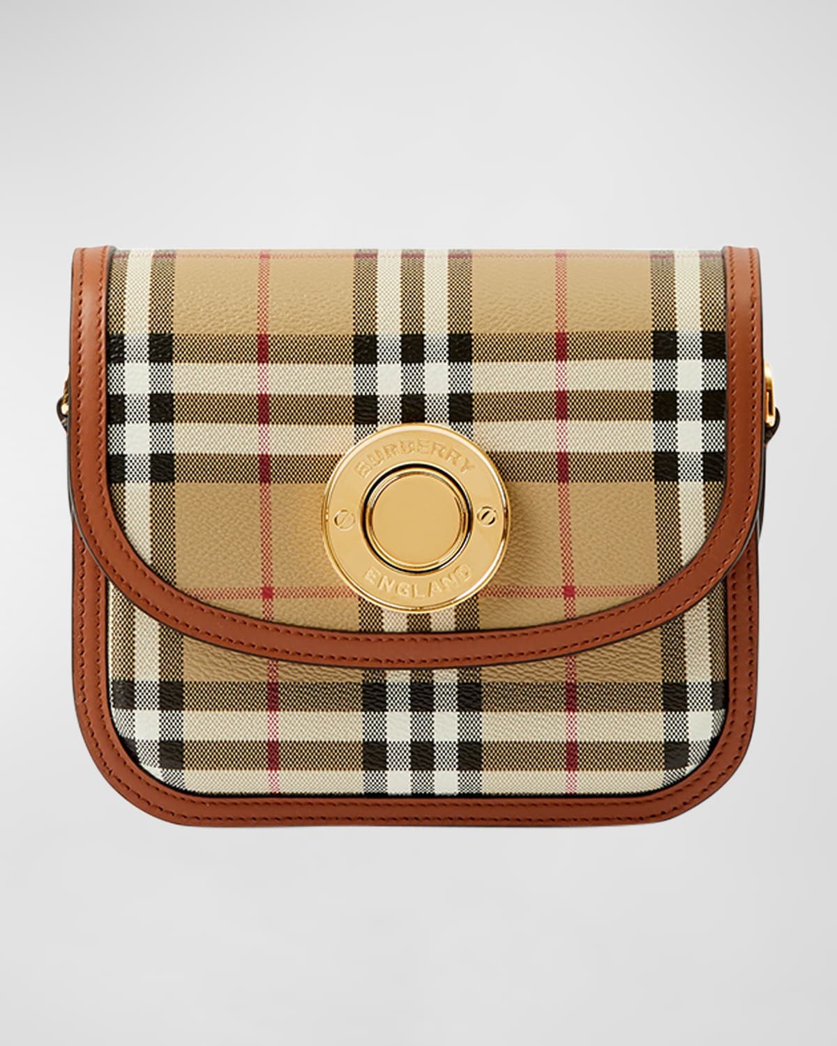 Burberry Check Buckle Shoulder Bag | Neiman Marcus