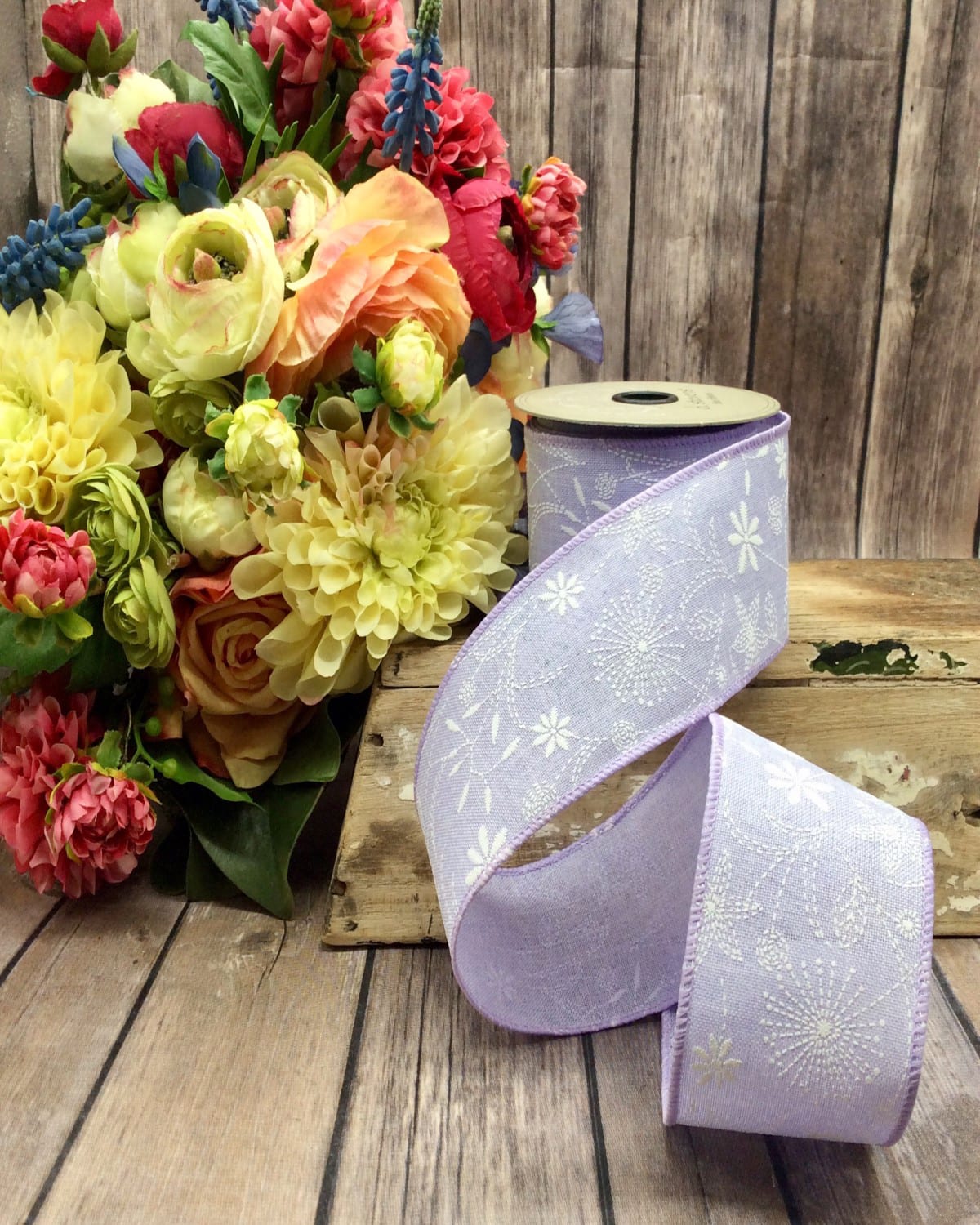 D. Stevens Metallic Dupion Art Deco Jewel Ribbon, 4" W x 10 Yards ...