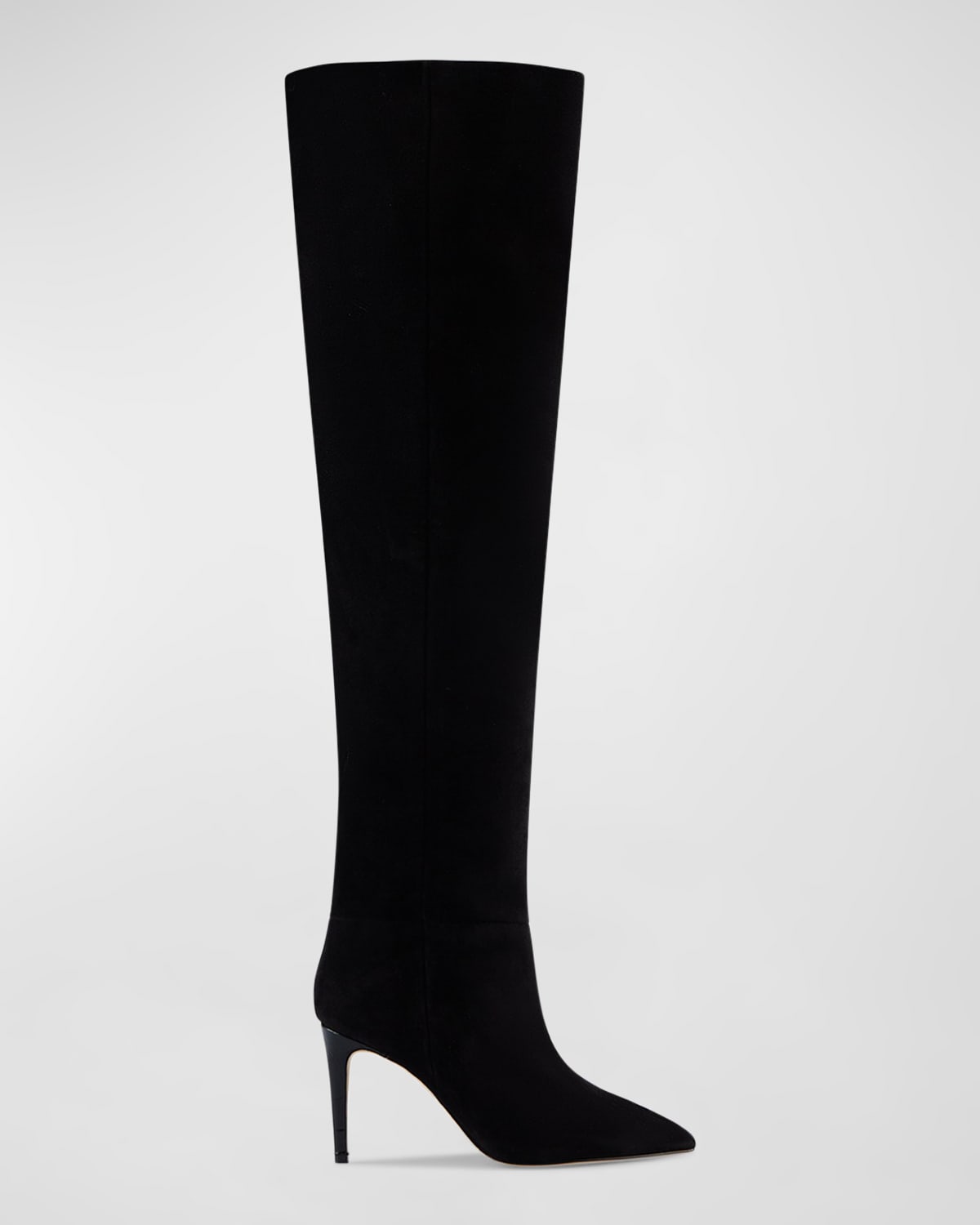 Balmain Ariel Crystal Stud Over-The-Knee Boots | Neiman Marcus
