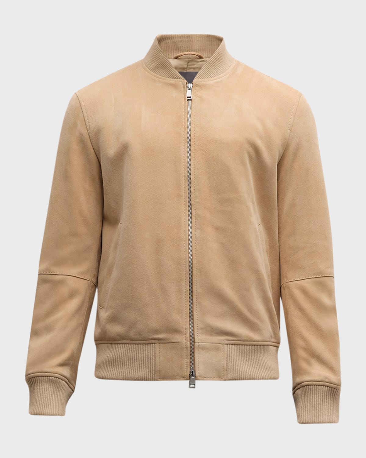 Neiman Marcus Men's Nappa Leather Bomber Jacket | Neiman Marcus