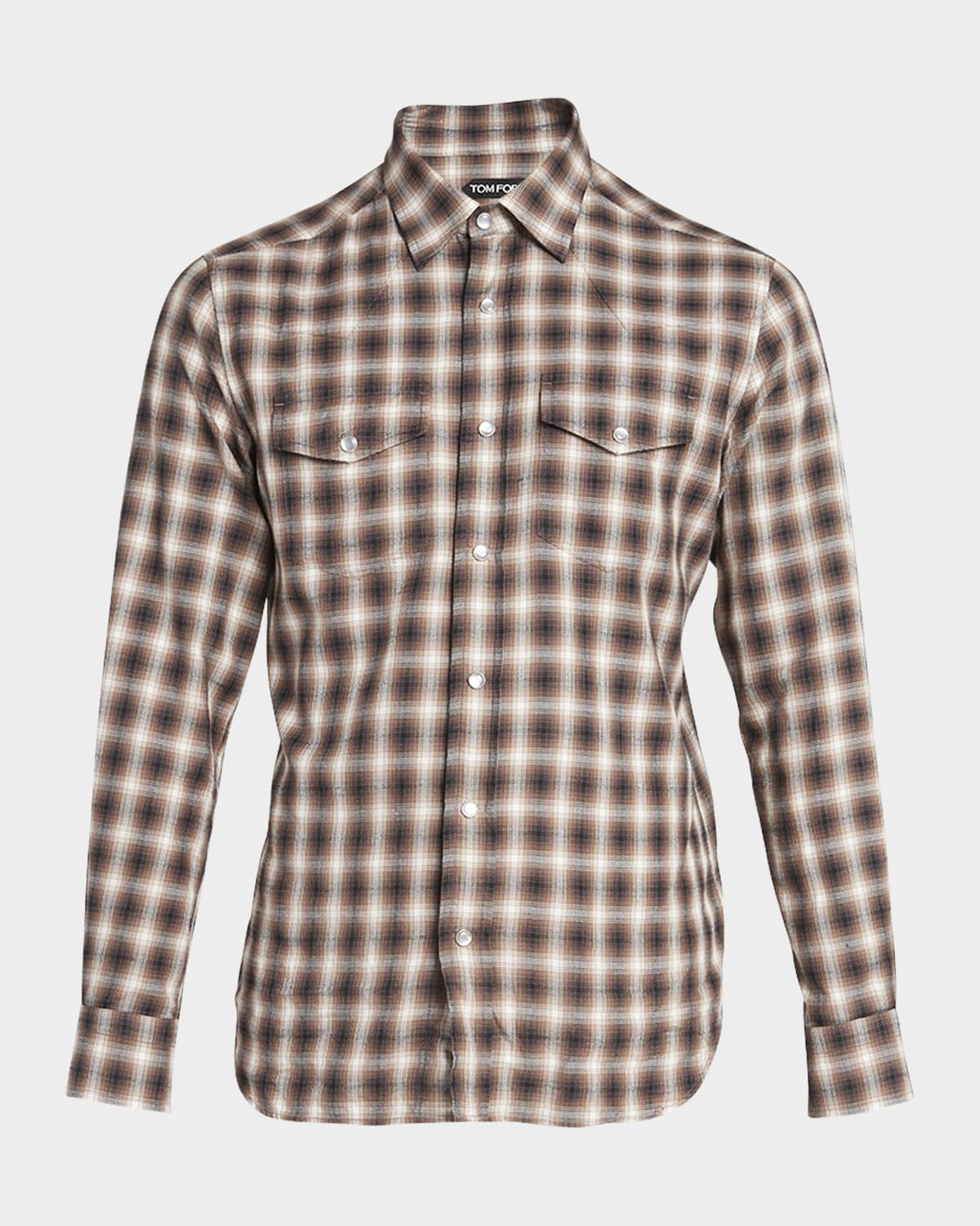 TOM FORD Men's Western Cotton Sport Shirt | Neiman Marcus