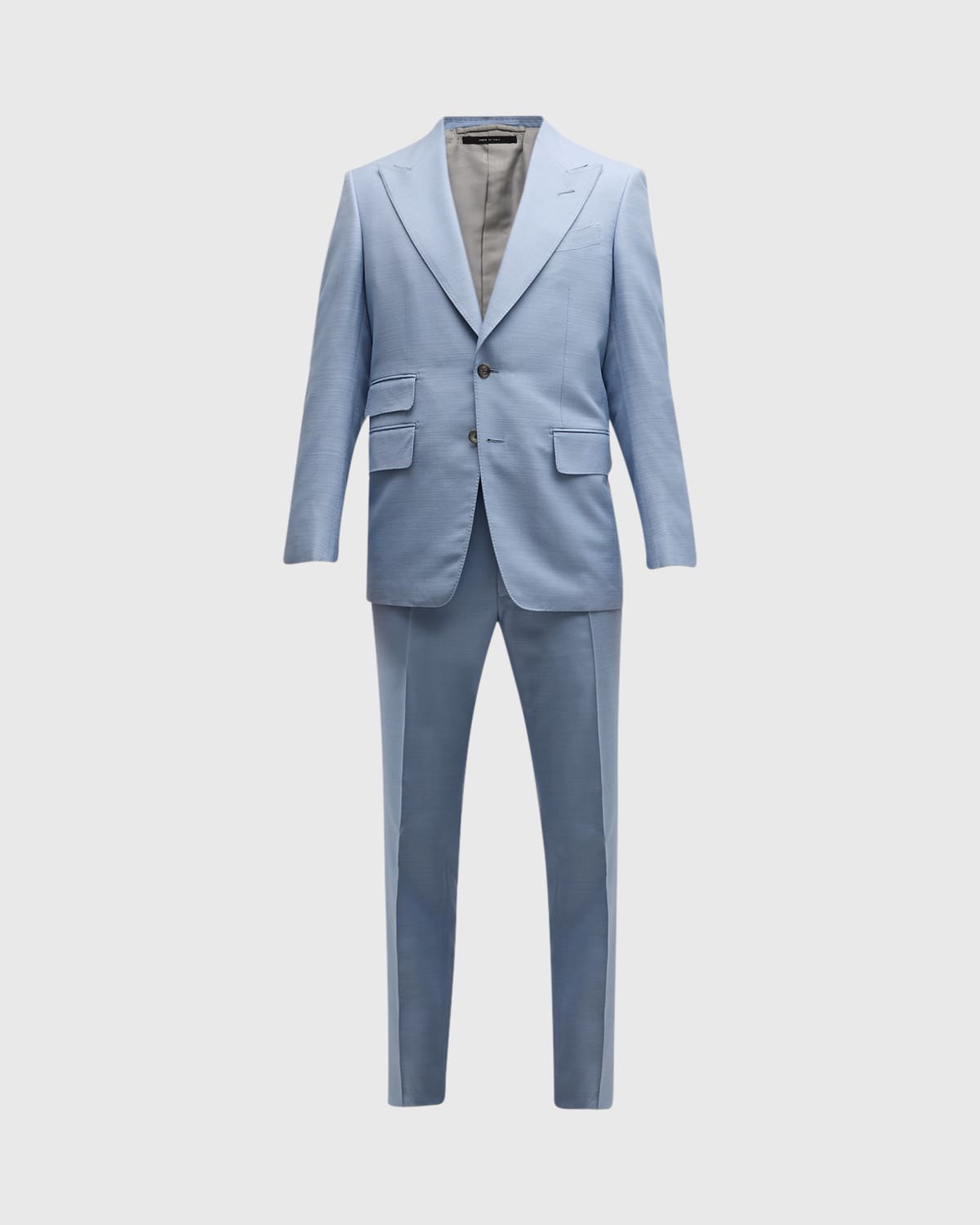 Brunello Cucinelli Men's Pinstriped Flannel Double-Breasted Suit ...