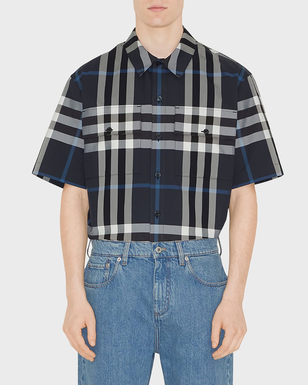 Burberry Men's Summerton Check Sport Shirt | Neiman Marcus