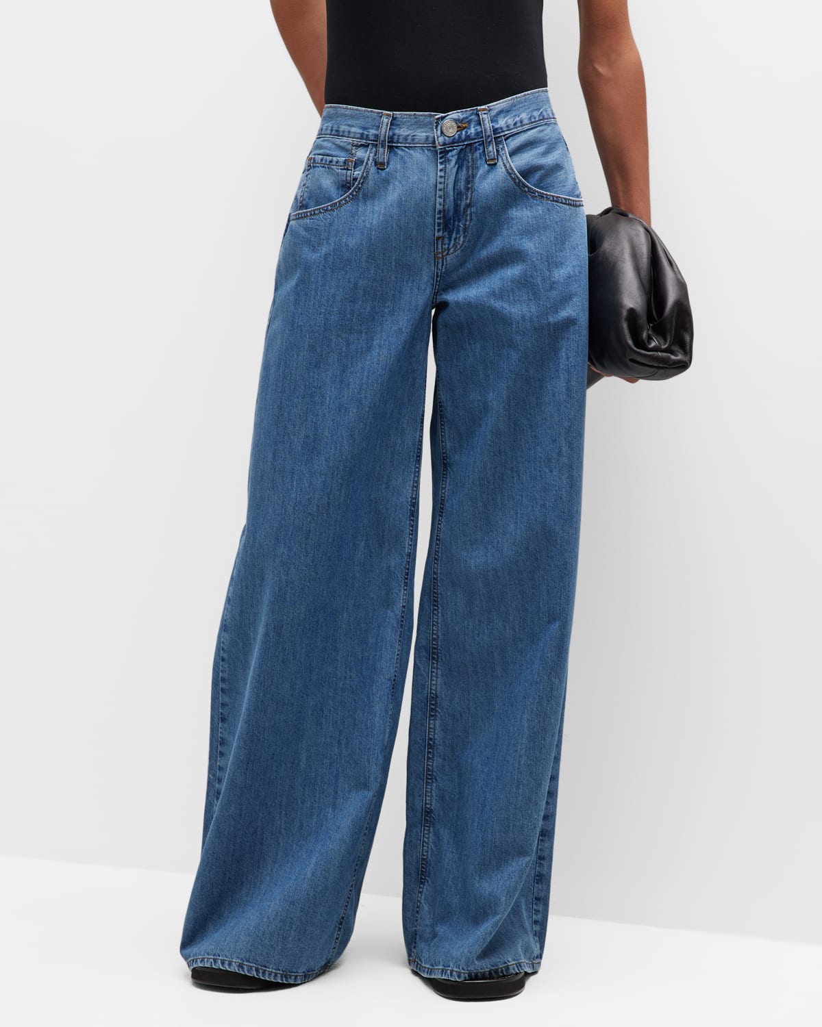 FRAME Le Bardot Wide-Leg Jeans | Neiman Marcus