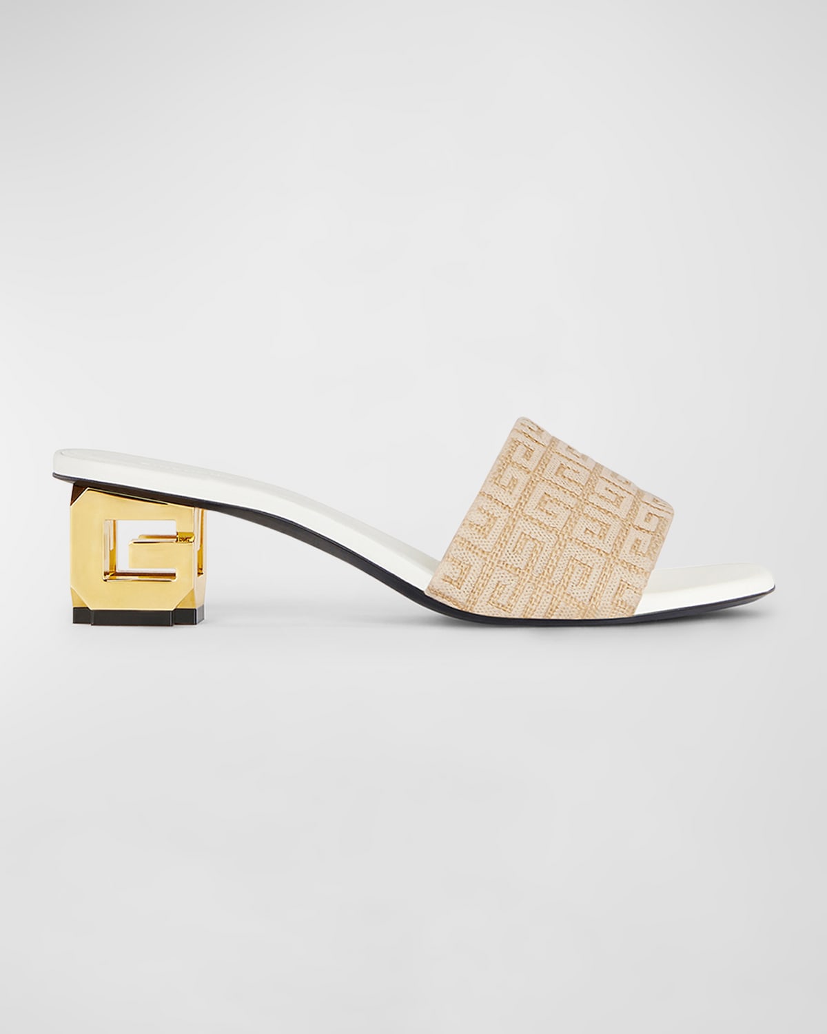 Givenchy Strass 4G Slim Cube-Heel Mule Sandals | Neiman Marcus