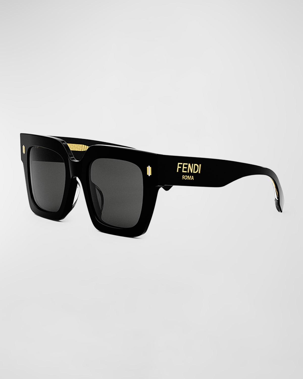 Fendi Fendi Roma Blue Square Acetate Sunglasses | Neiman Marcus
