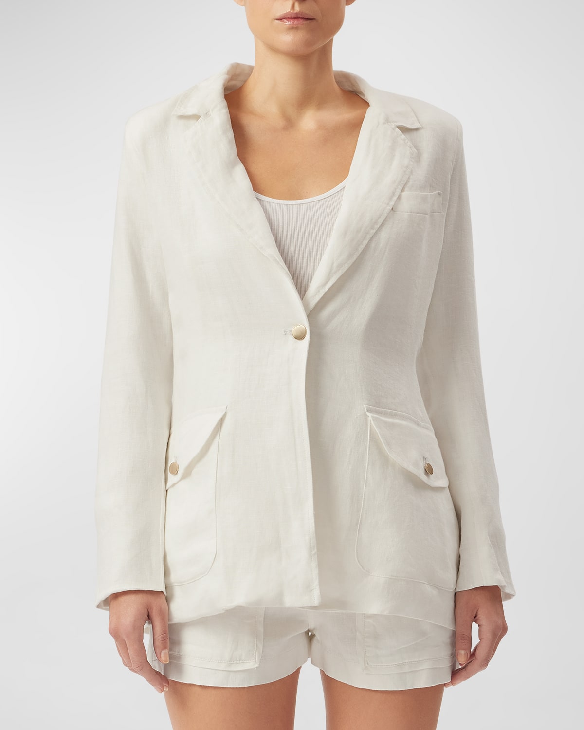 Rag & Bone Charles Linen Blazer | Neiman Marcus