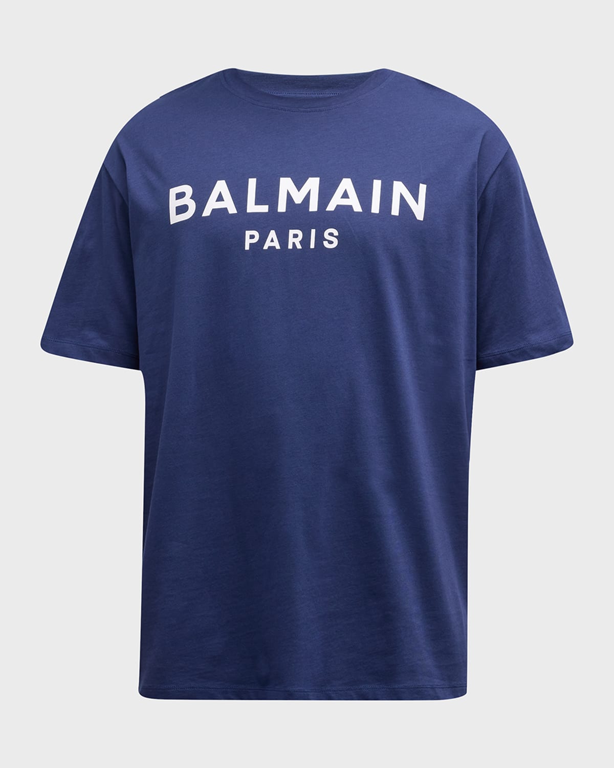 Balmain Men's Logo Crew T-Shirt | Neiman Marcus