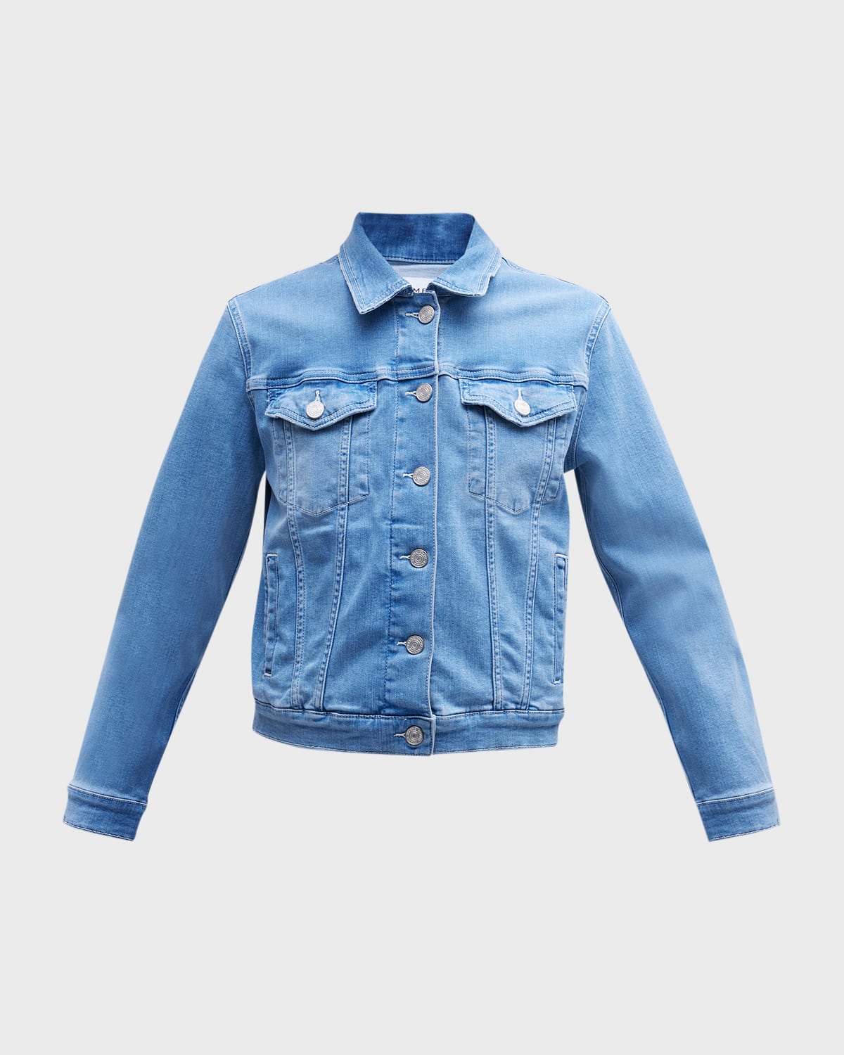 FRAME Distressed Vintage Denim Jacket | Neiman Marcus